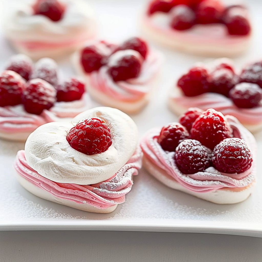 Raspberry Meringue Hearts – Valentine’s Food Idea