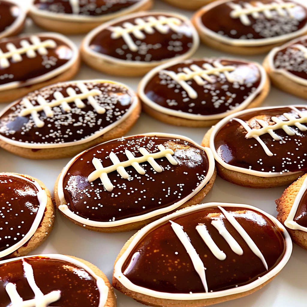 Football Sugar Cookies