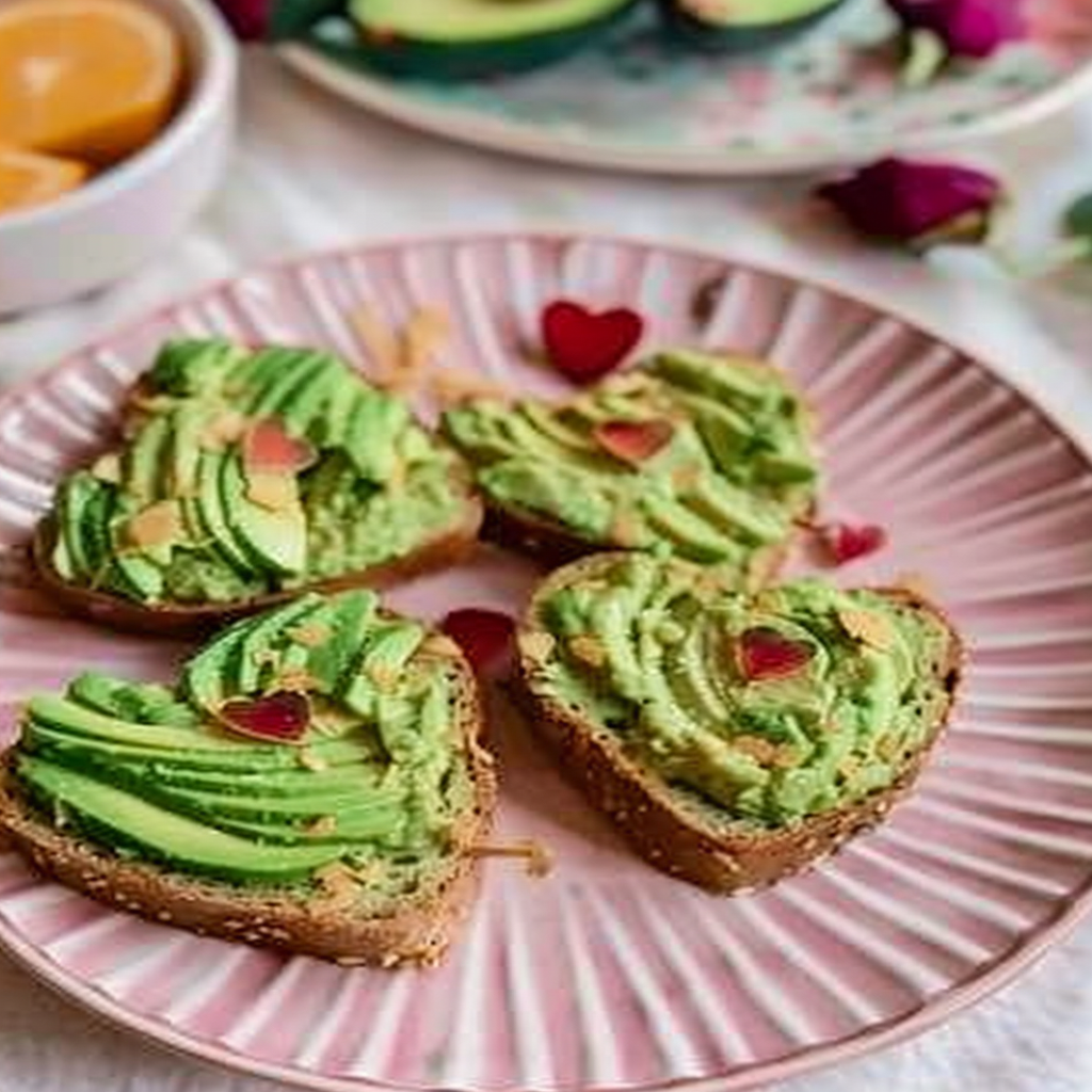 Avocado Toast Hearts