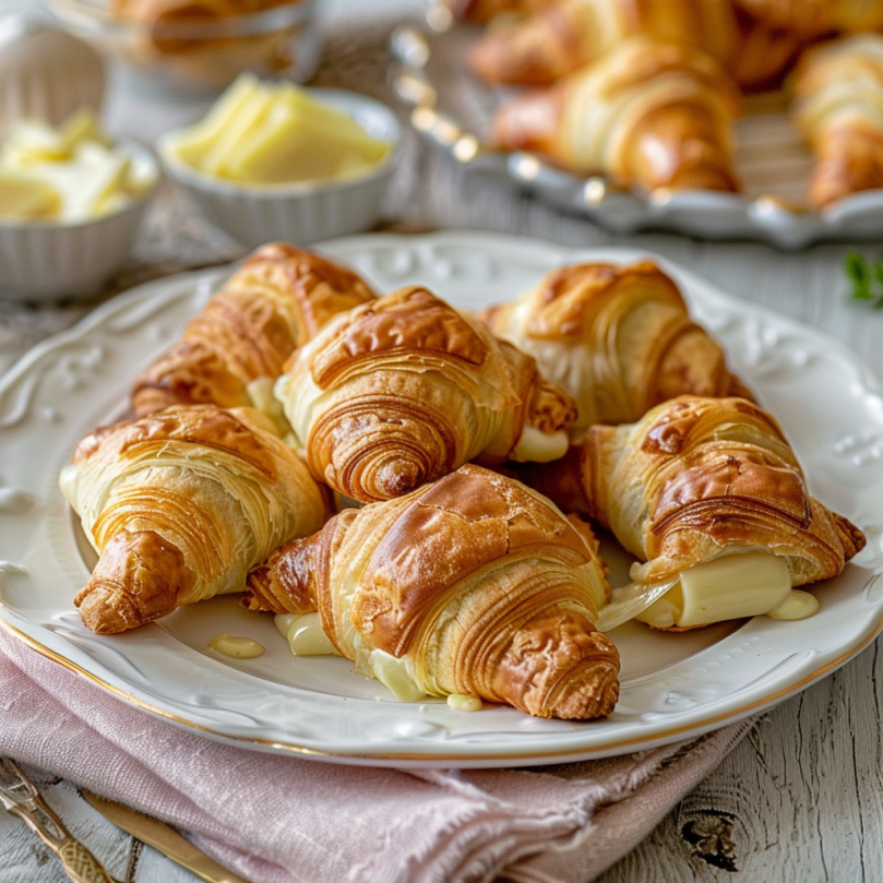 Cheese Stuffed Mini Croissants