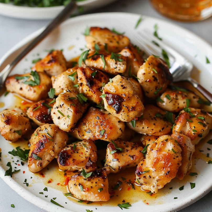 Bridal Shower Food Garlic Butter Chicken Bites