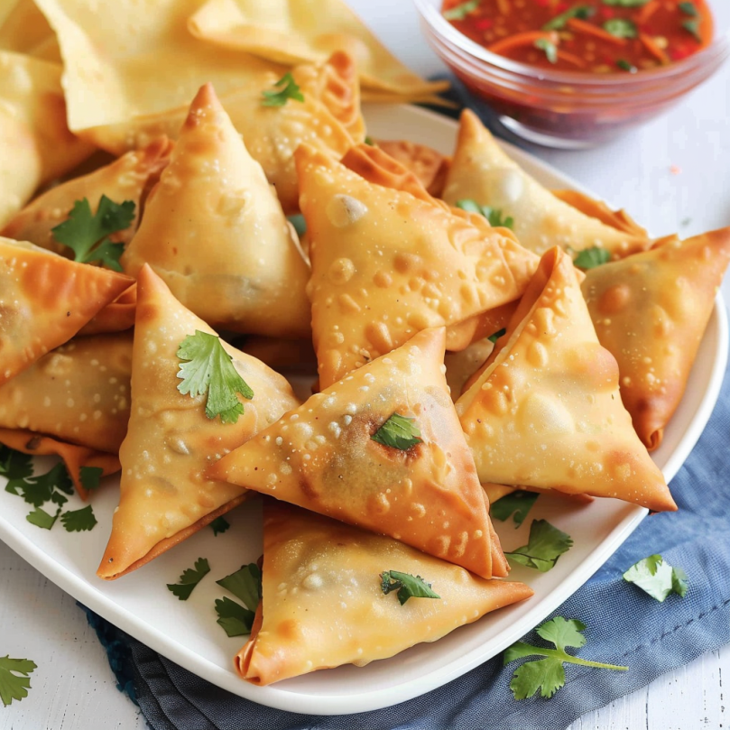 Bridal Shower Food Vegetable and Cheese Samosas