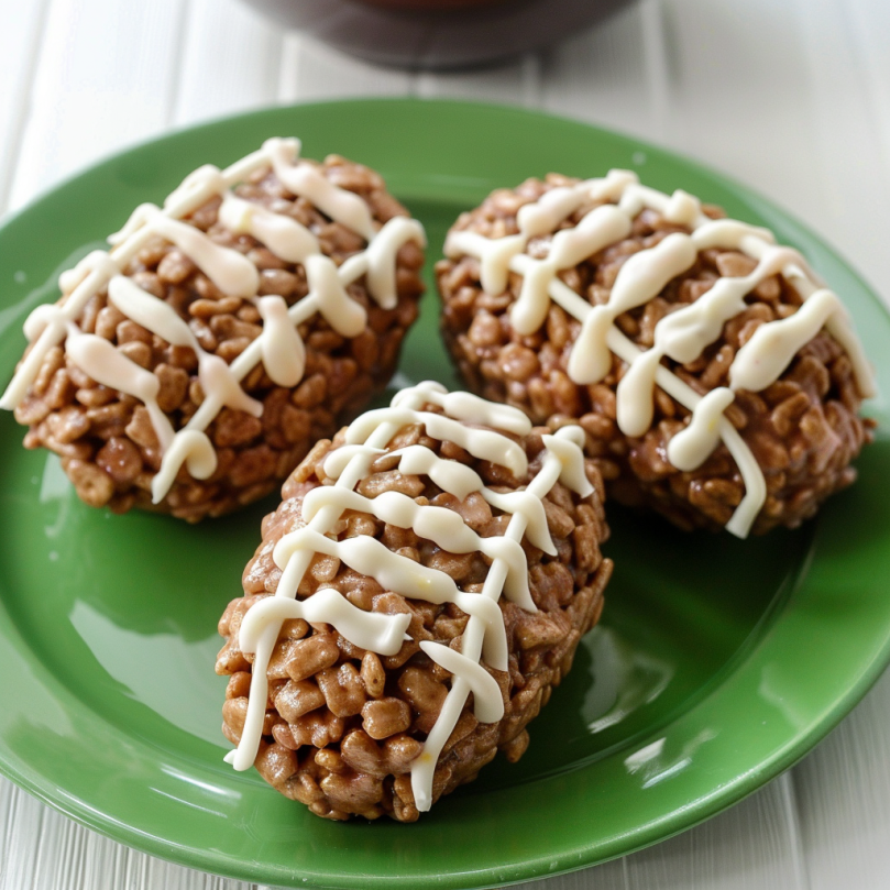 Rice Krispie Treat Footballs
