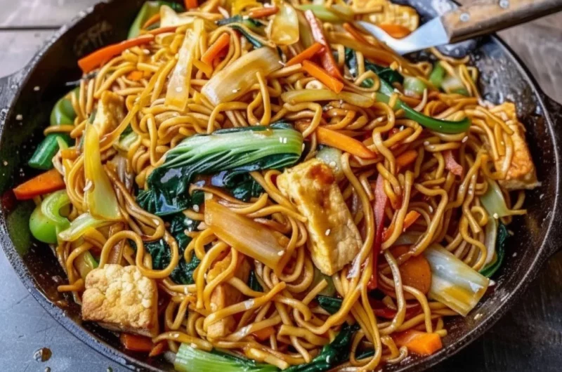 Bok Choy Vegetable Lo Mein: A Flavorful Delight - yumyumrecipeshub.com