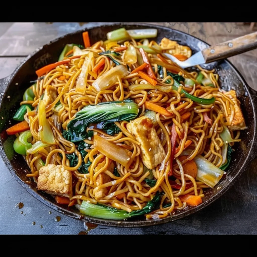 Bok Choy Vegetable Lo Mein: A Flavorful Delight - yumyumrecipeshub.com