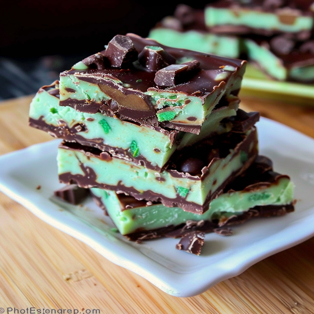 Mint Chocolate St. Patrick's Day Desserts Fudge