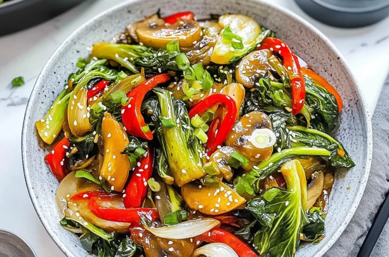 Bok Choy Vegetable Stir-Fry Bowl: Flavorful and Fun - yumyumrecipeshub.com